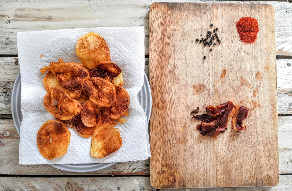 Przepis: Domowe chipsy z jamónem